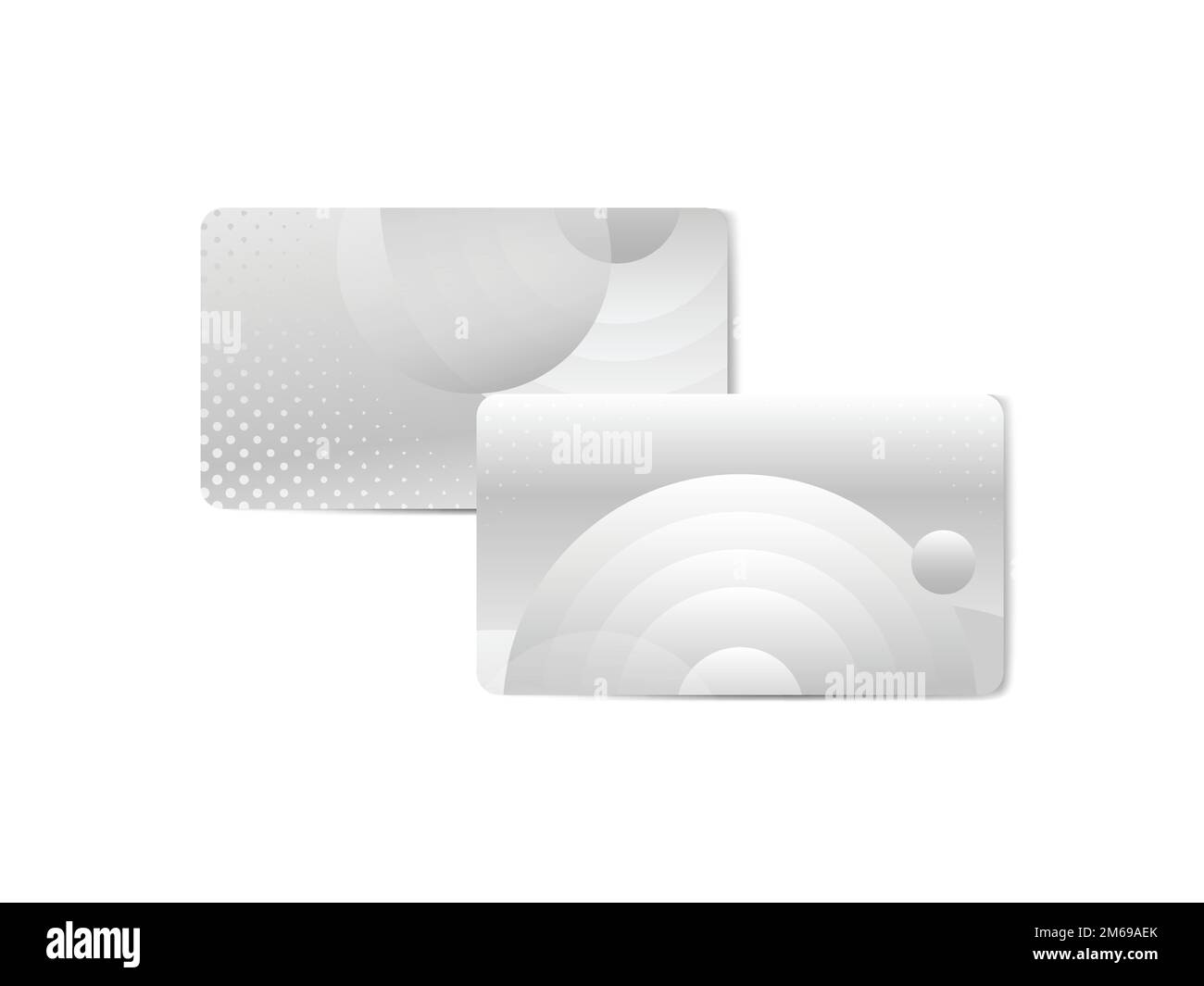 Silver geometric abstract patterned business card template vector Stock ...