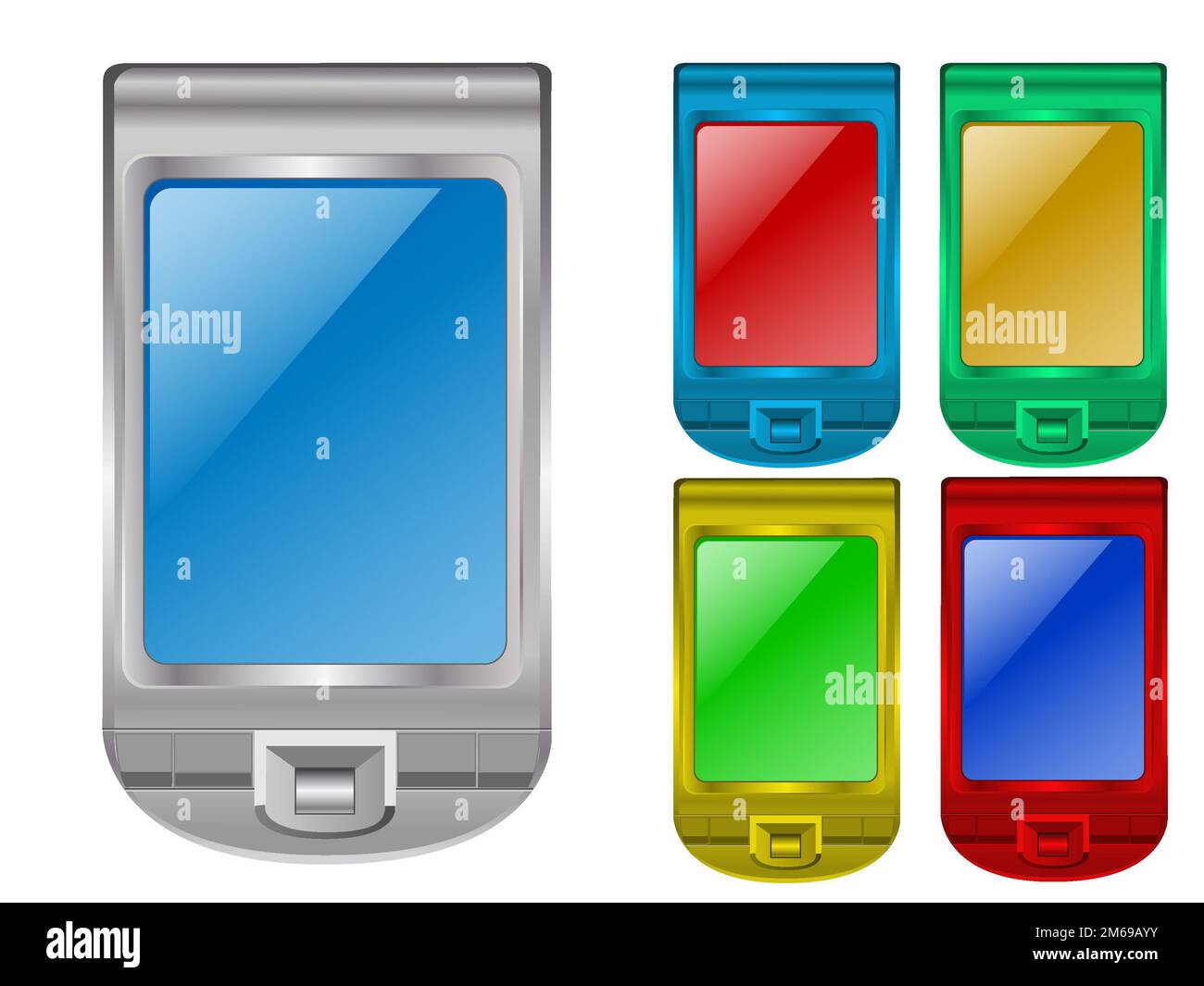 PDA silver and any color Stock Photo - Alamy