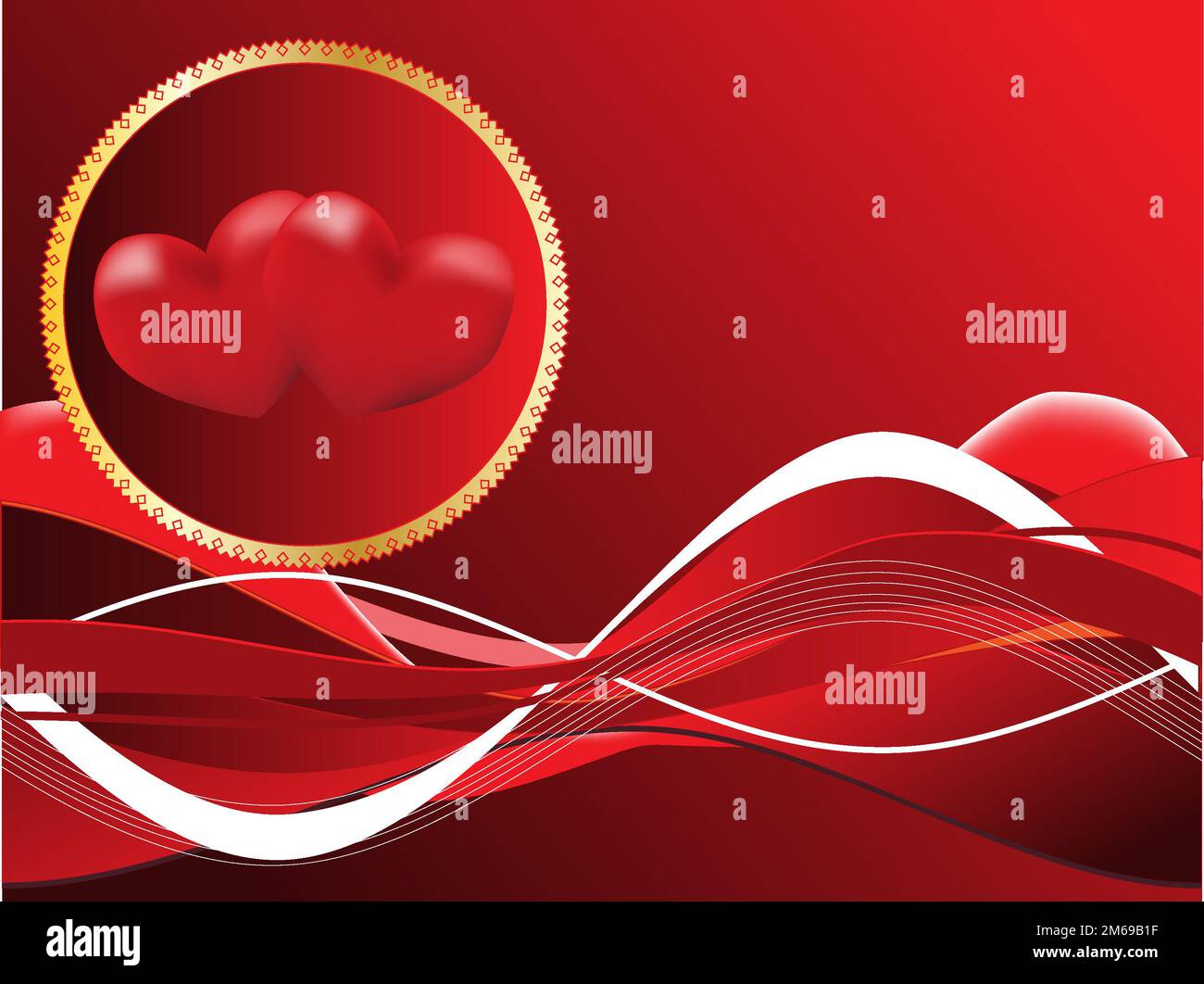 Red background with heart Stock Photo - Alamy