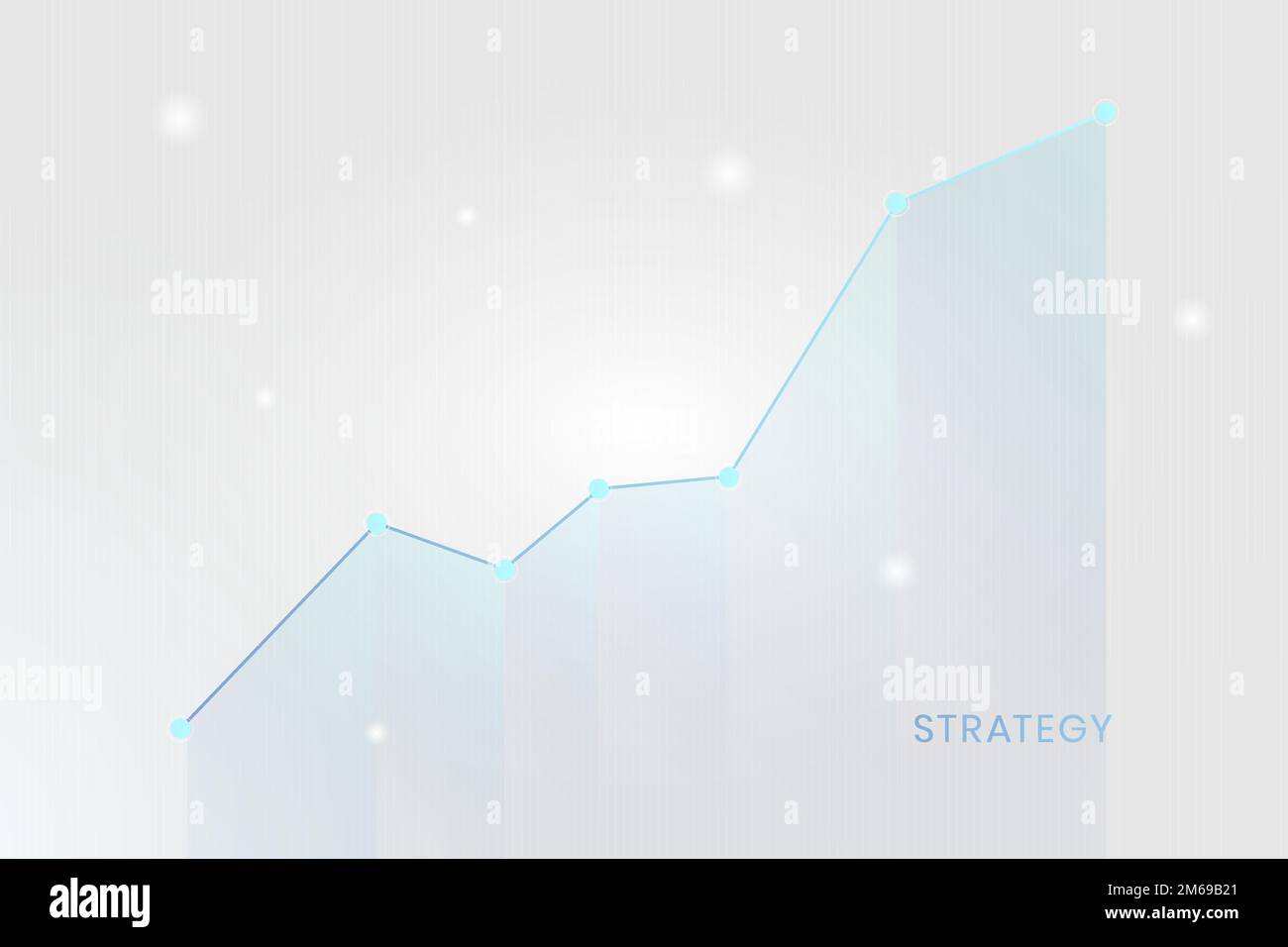 Blue business strategy growing graph Stock Vector Image & Art - Alamy