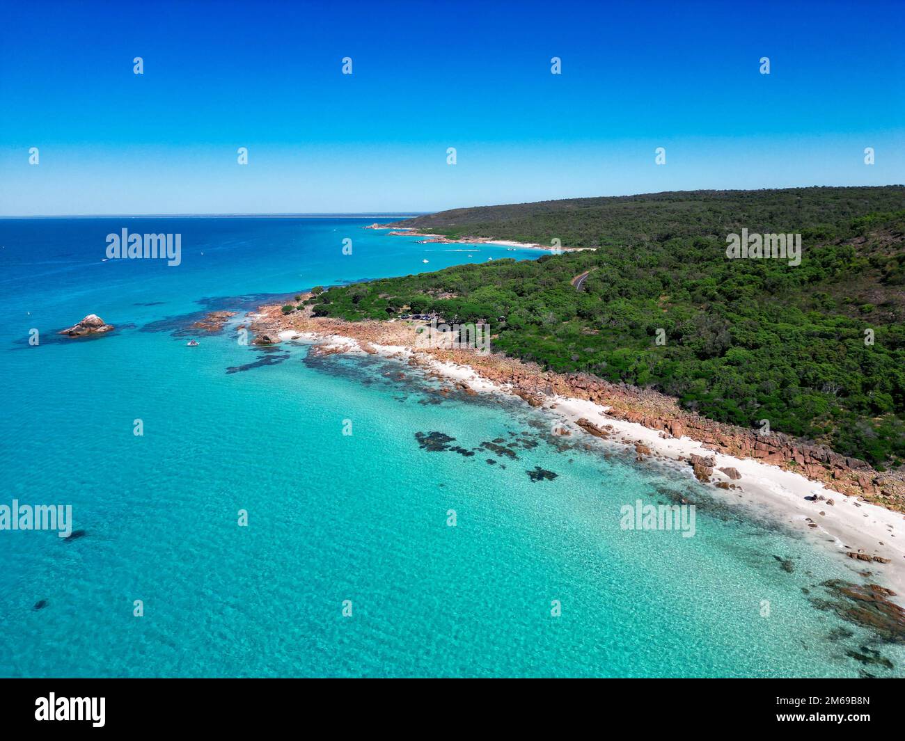 Turquoise water beach drone hi-res stock photography and images - Alamy