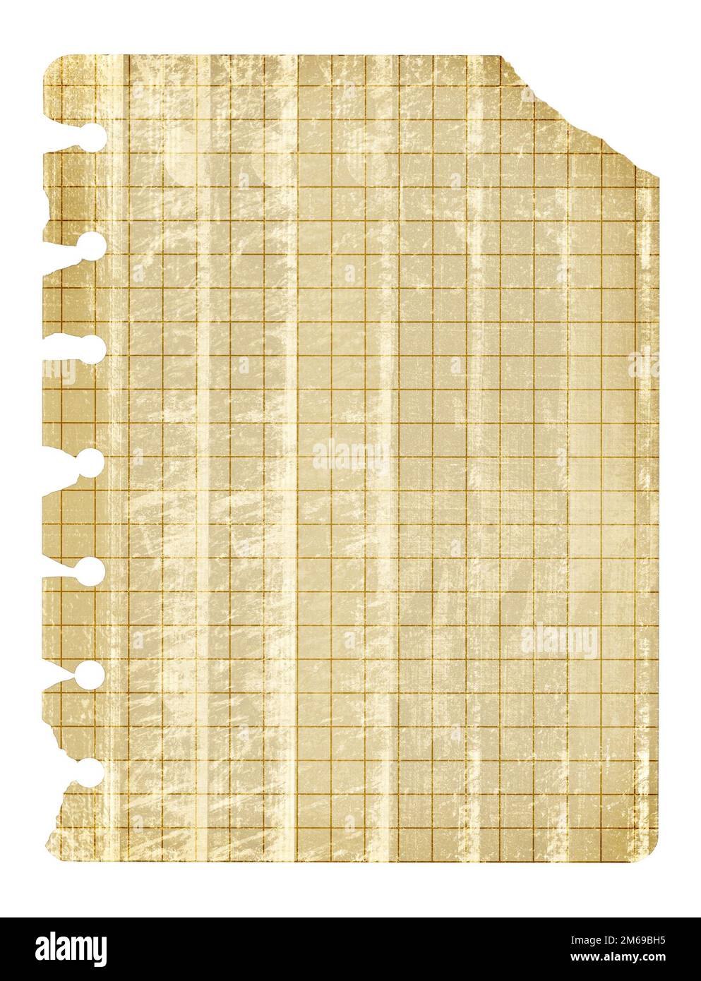 Grunge paper design in scrapbooking style. Rough copy isolated on white ...