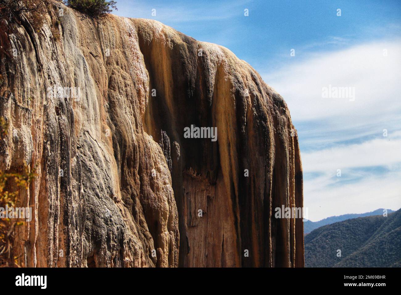 December 30, 2022 in Oaxaca, Mexico: Tourists enjoy the petrified ...