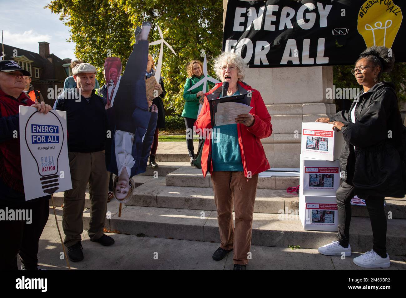London, UK. 19th October, 2022. Ruth London addresses fellow ...