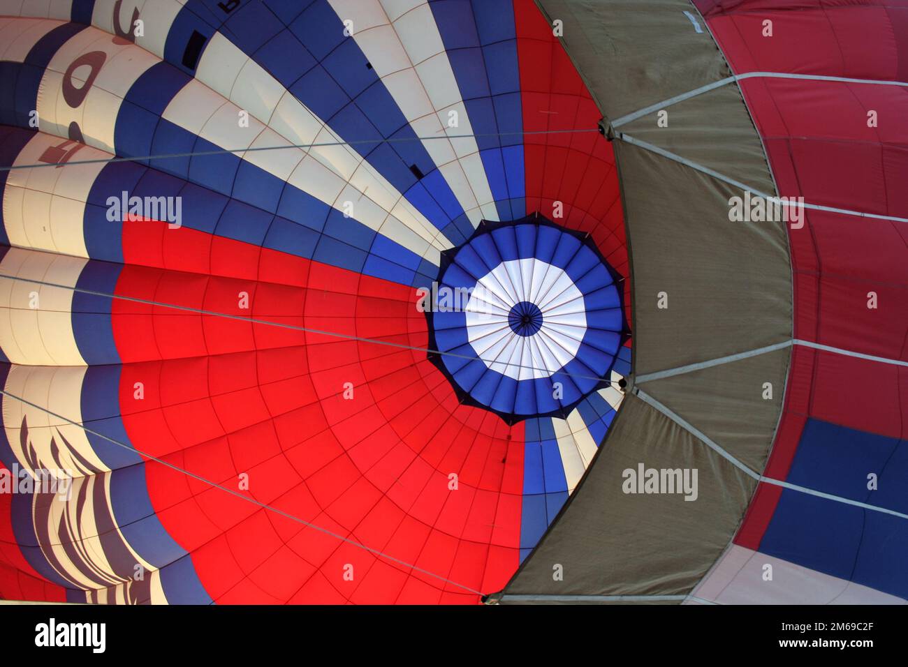 Canopy of the big balloon. Look at inside Stock Photo - Alamy