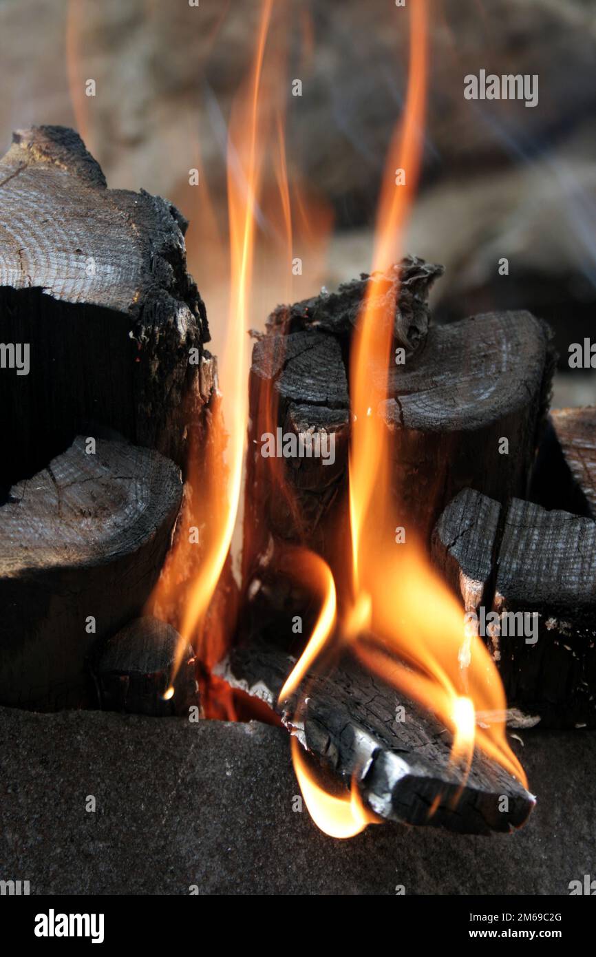 Fire burning bed hi-res stock photography and images - Alamy