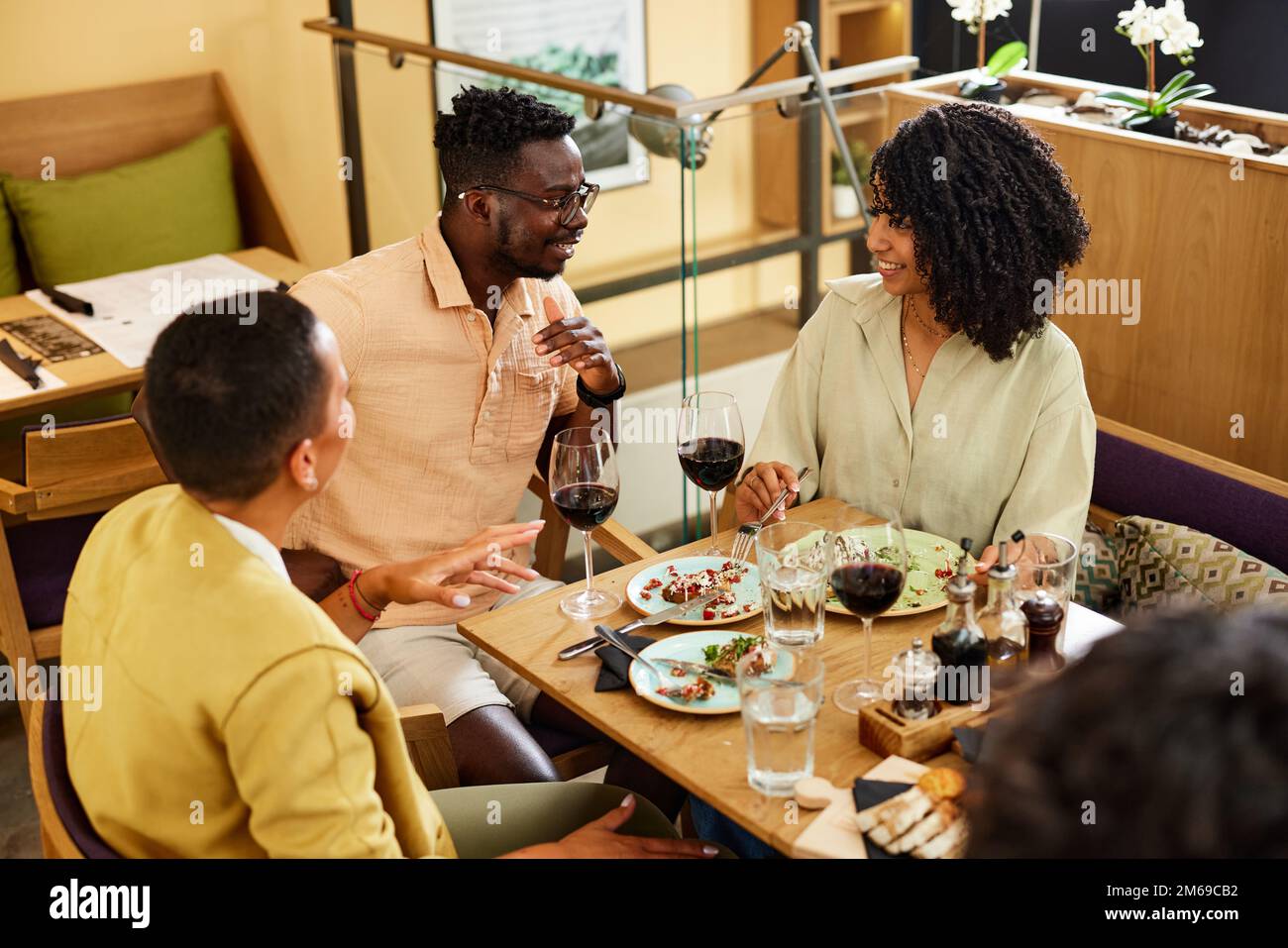 People talking at a dinner party hi-res stock photography and images ...