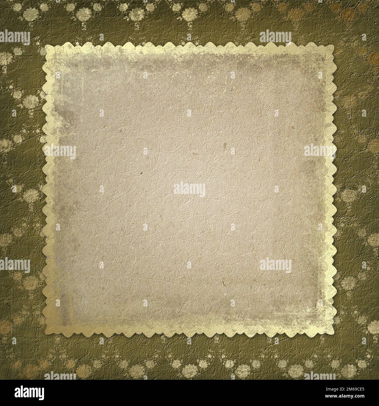 Grunge paper for the invitation with ancient floral background Stock ...