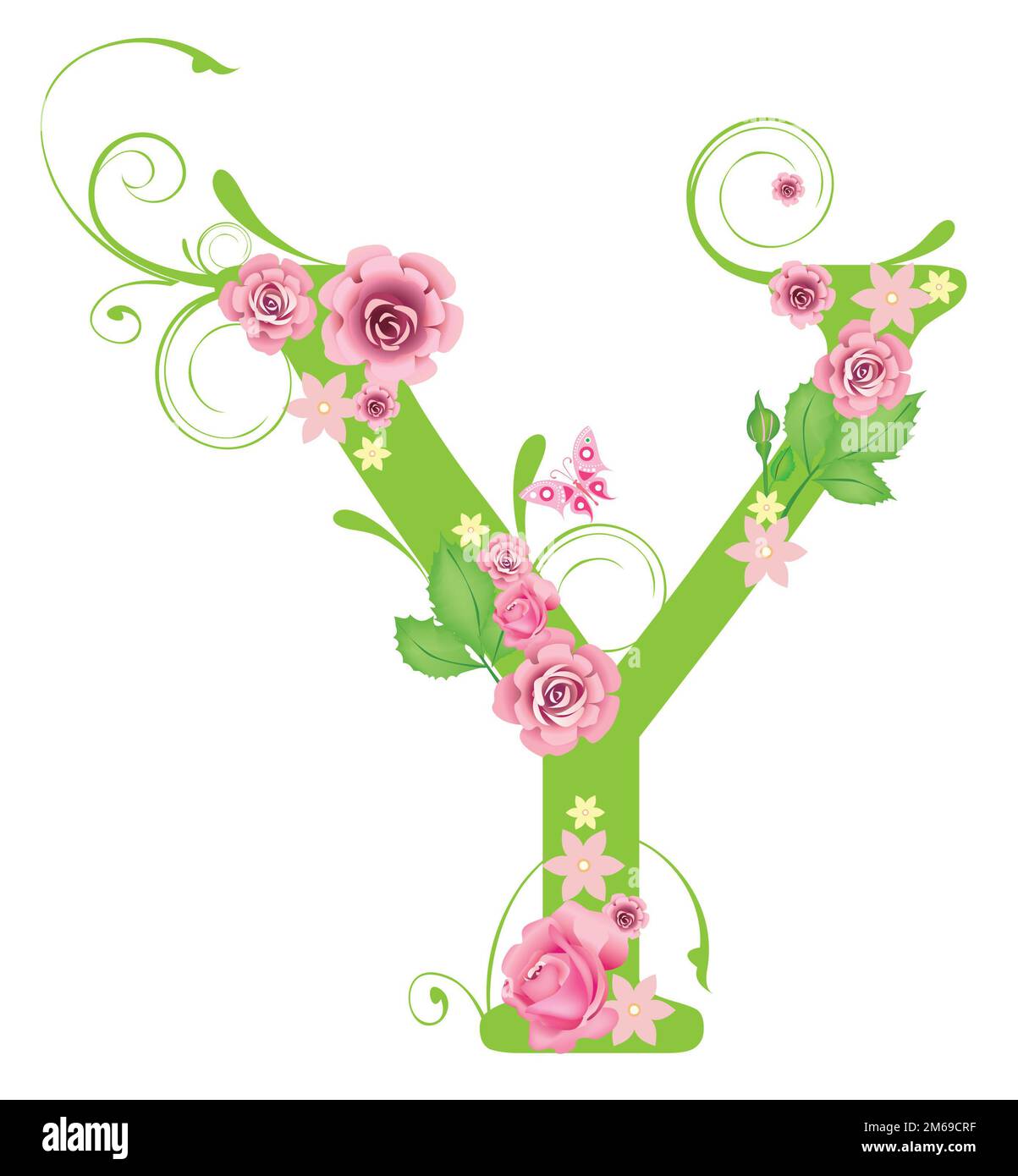 Pink letter design Cut Out Stock Images & Pictures - Alamy