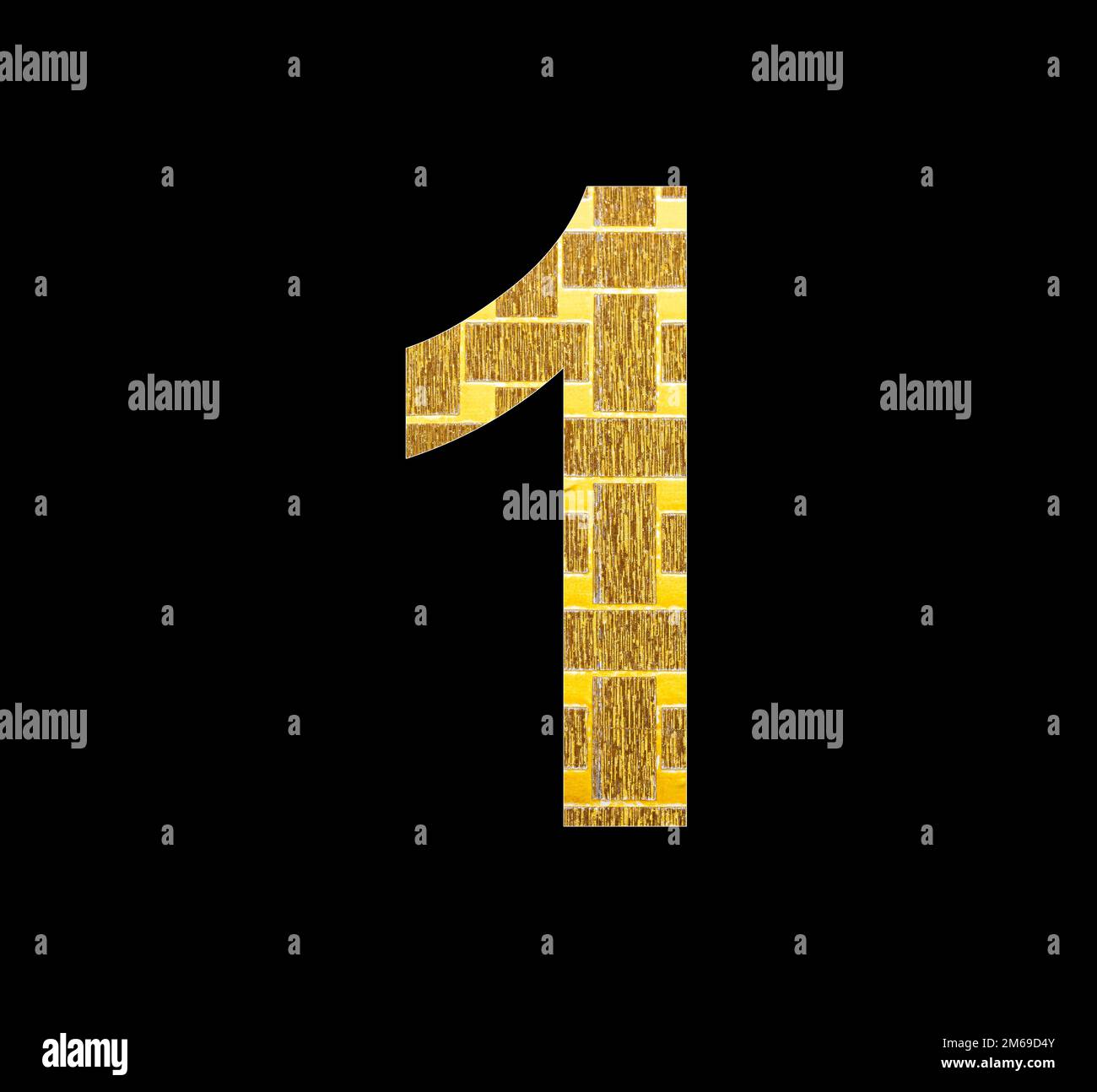 Number 1 - Digit one in textured silver shiny paper Stock Photo - Alamy