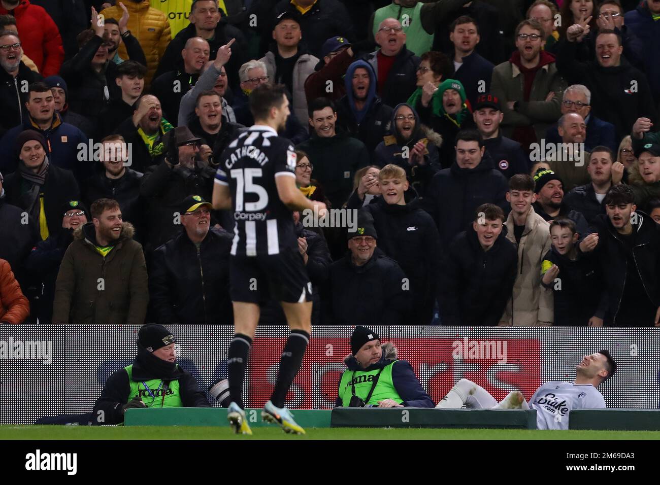 Daniel Bachmann of Watford clatters into Photographers after attempting ...