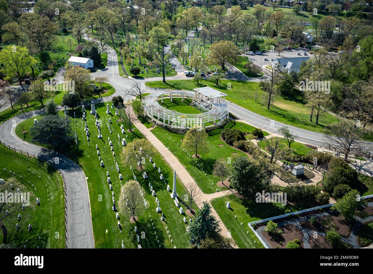 Aerial photography of the Tanner Amphitheater and Civil War Unknown ...