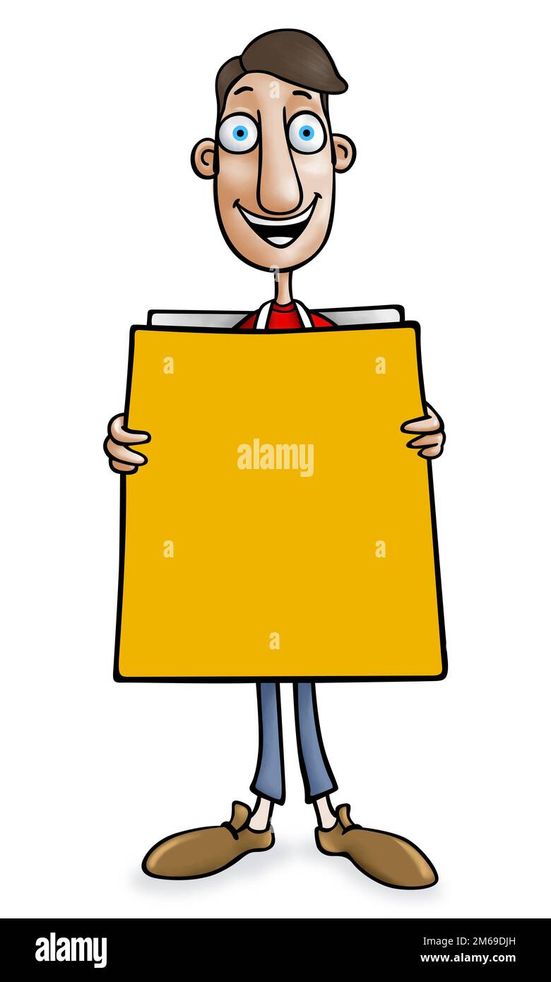 Man sandwich board hi-res stock photography and images - Alamy