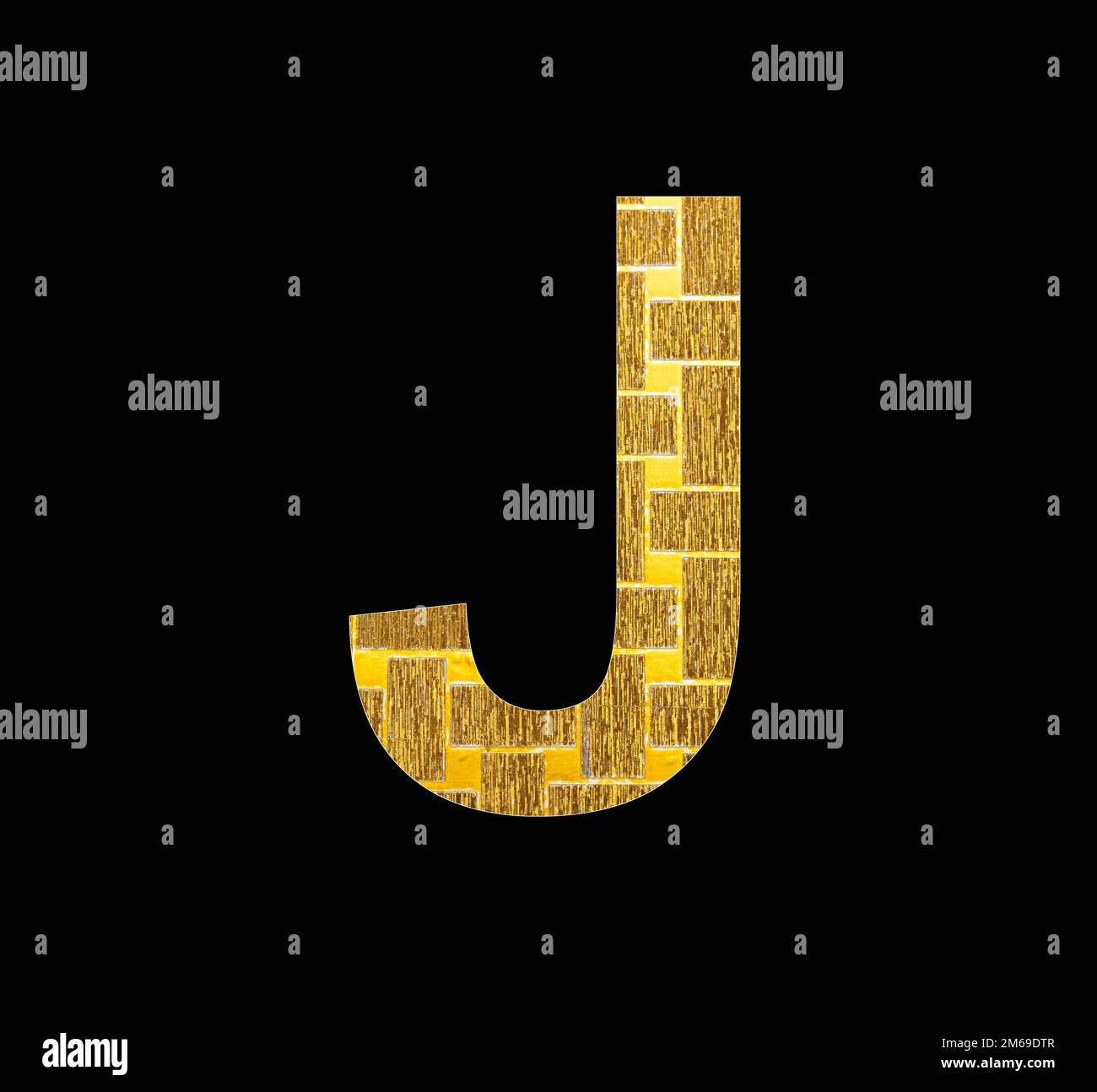 Alphabet letter J - Textured shiny gold foil Stock Photo - Alamy