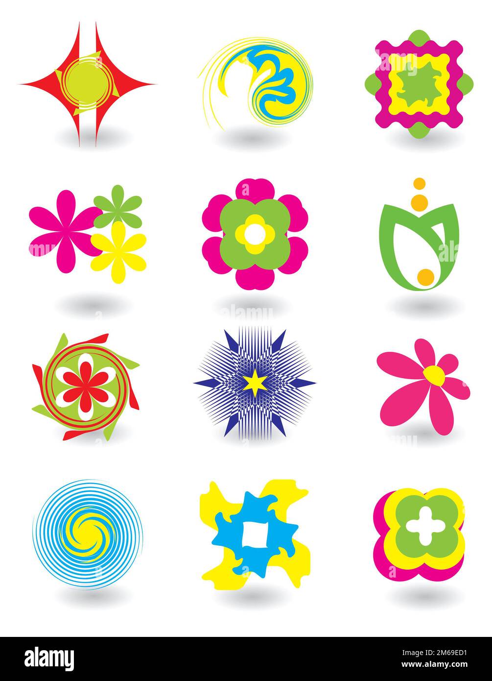 Set of abstract elements Stock Photo - Alamy