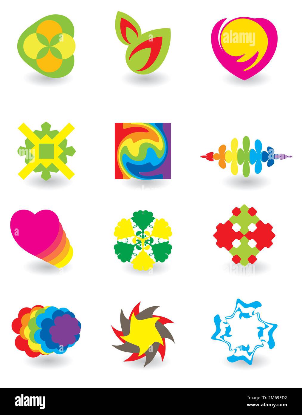 Graphic style elements set Cut Out Stock Images & Pictures - Alamy