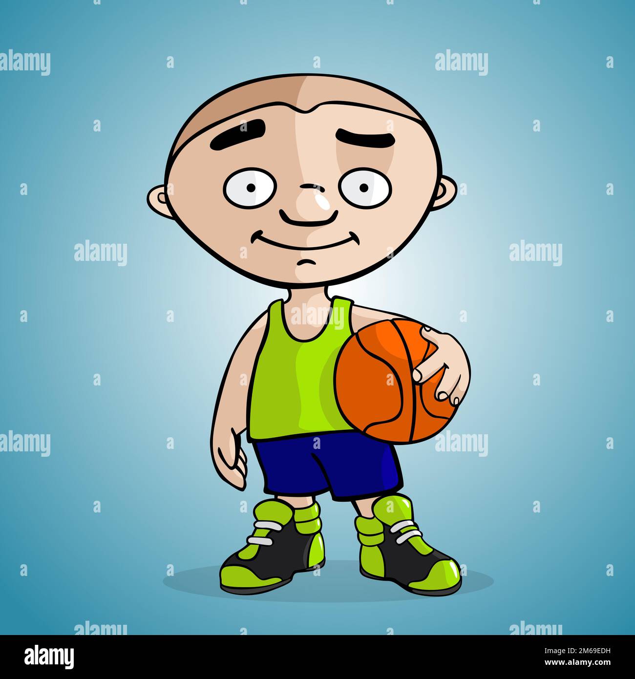 Cartoon with basketball hi-res stock photography and images - Alamy