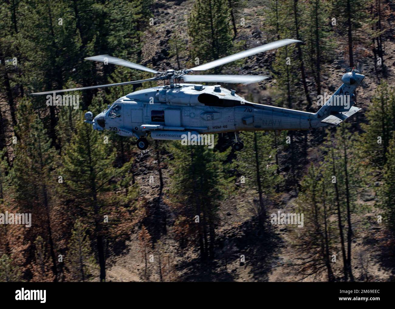 An Mh-60R Seahawk attached to Helicopter Maritime Strike Squadron (HSM ...