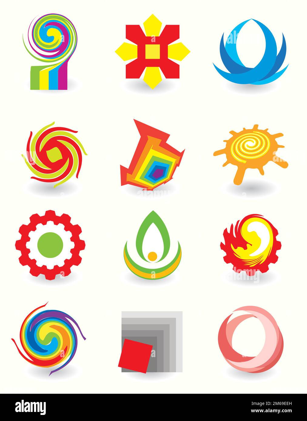 Circle design elements Cut Out Stock Images & Pictures - Alamy