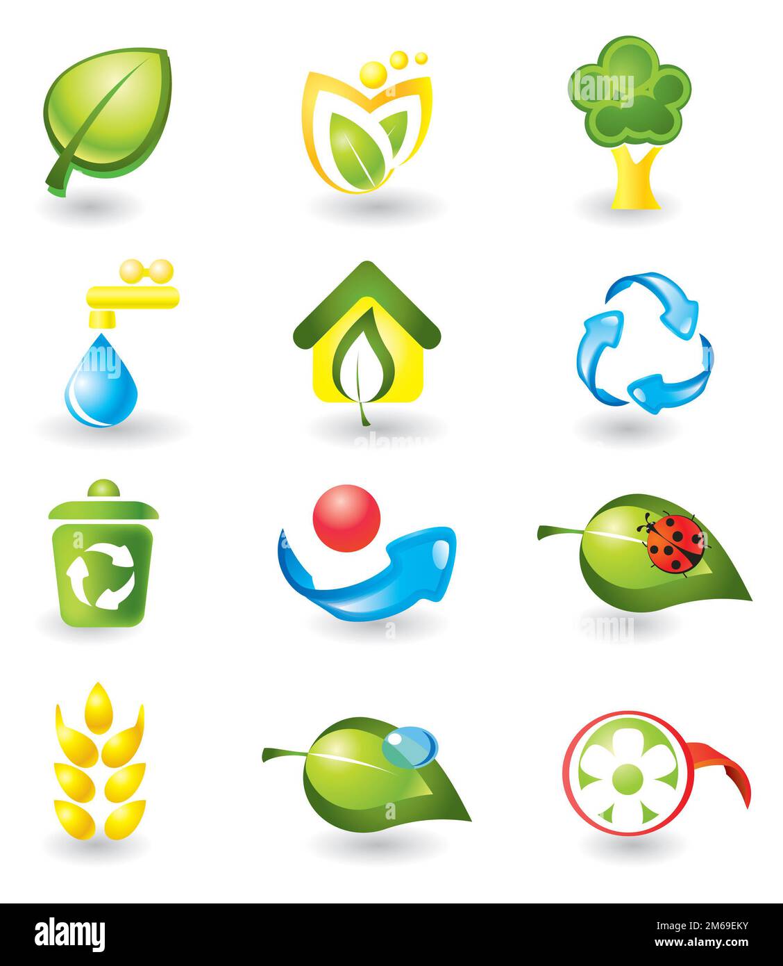 Set of nature icons Stock Photo - Alamy