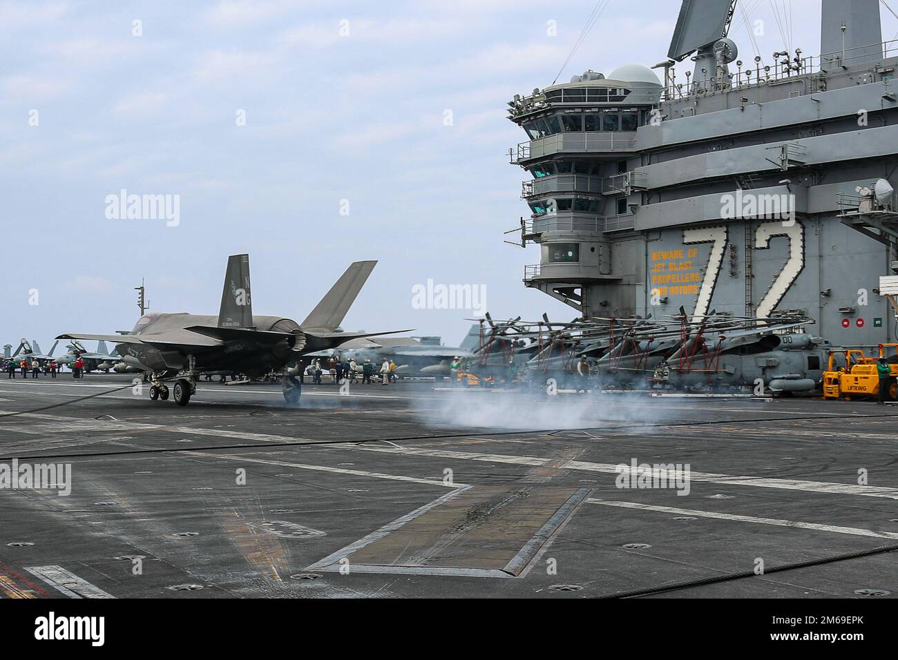 PHILIPPINE SEA (April 20, 2022) An F-35C Lightning II, assigned to the ...