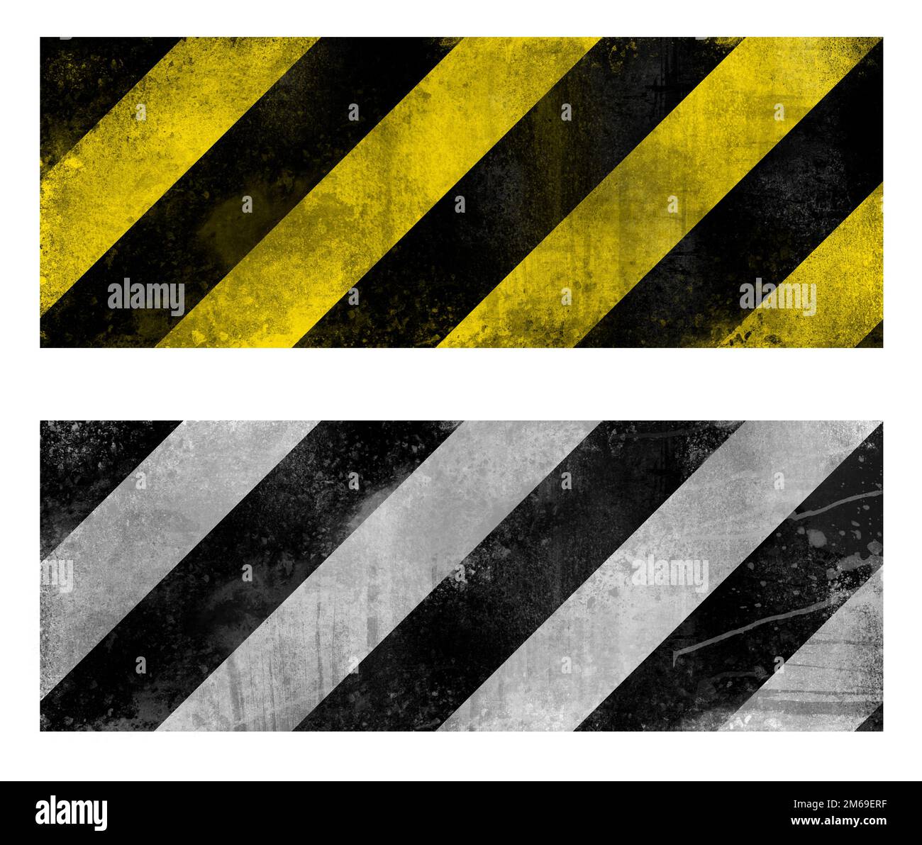 Working diagonal bands signal Stock Photo - Alamy