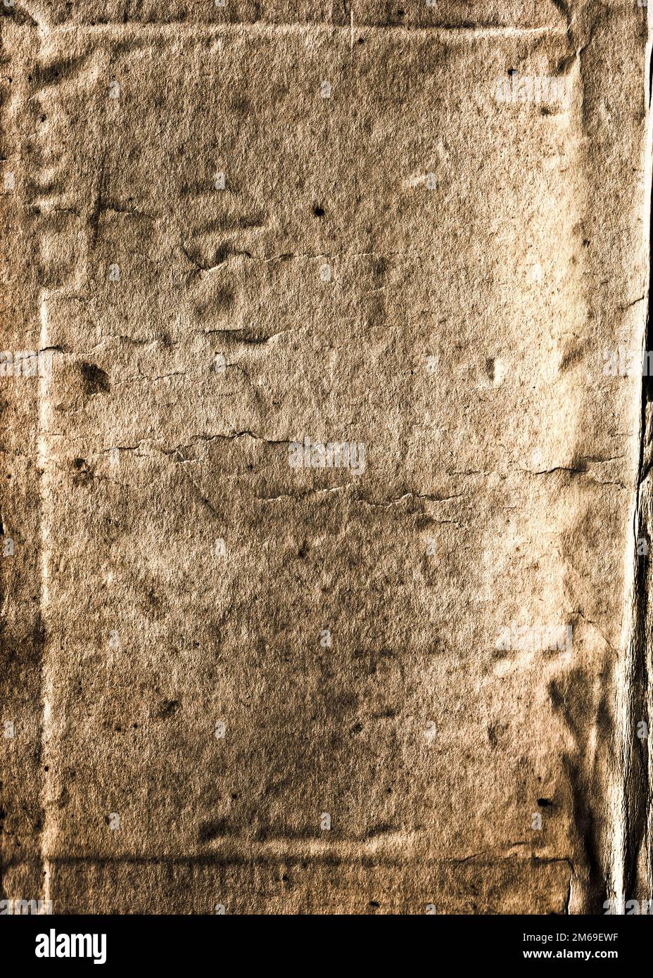 Old collapsing paper with cracks and scratches Stock Photo - Alamy