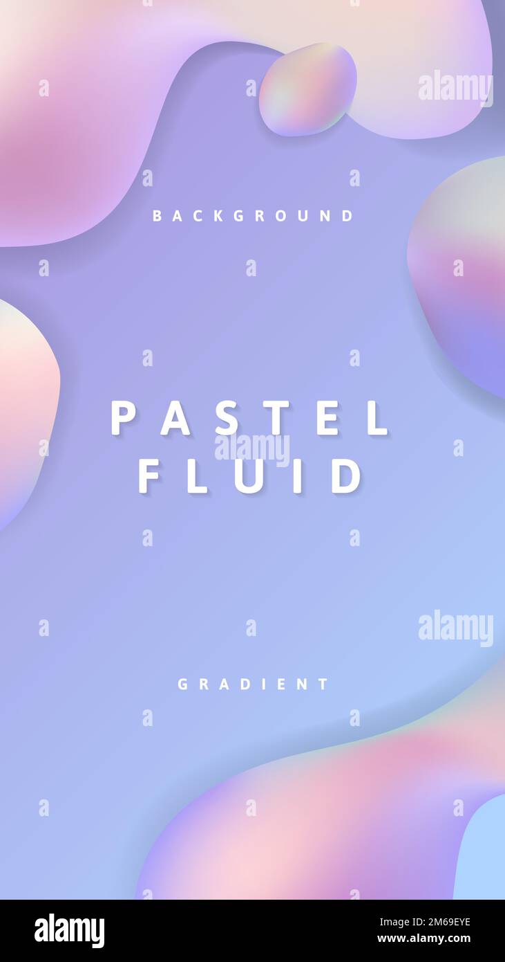 Purple pastel fluid design poster vector Stock Vector Image & Art - Alamy
