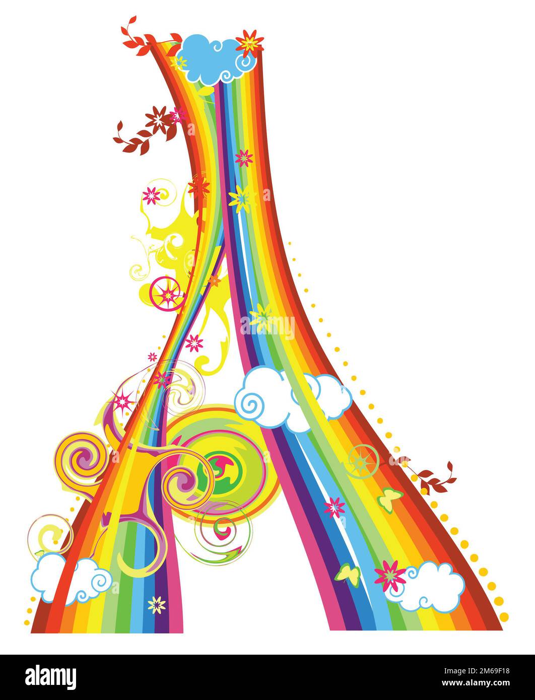 Rainbow letter A Stock Photo - Alamy