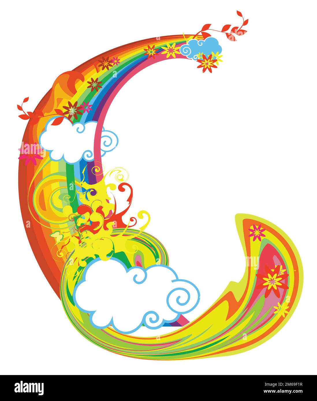 Rainbow letter C Stock Photo - Alamy