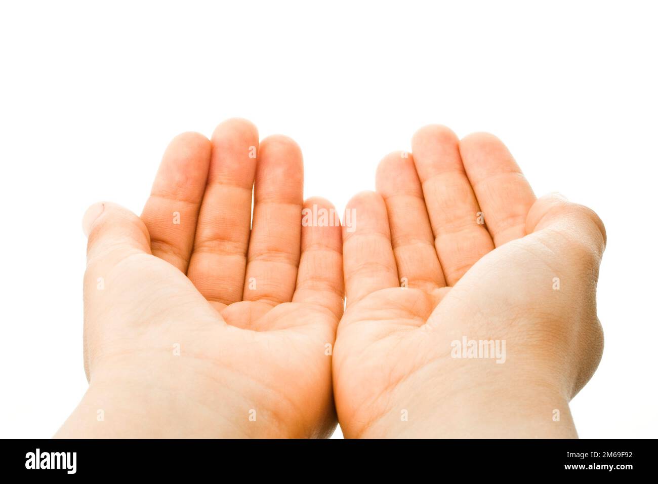 Hands catching light hi-res stock photography and images - Alamy