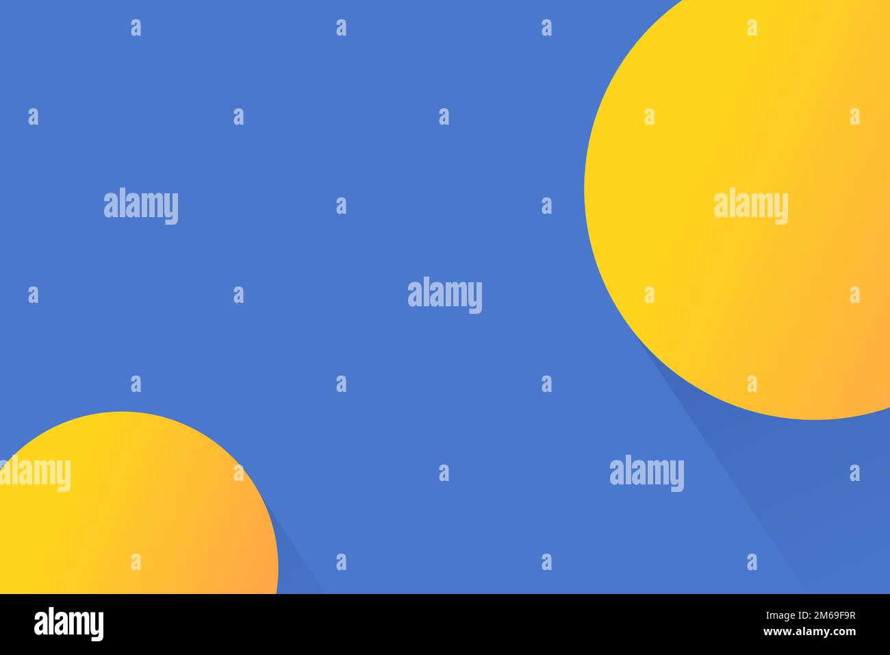 Round yellow and blue abstract background vector Stock Vector Image ...