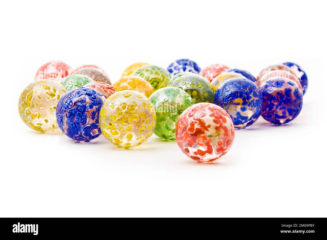 Colorful decorative glass balls Stock Photo - Alamy