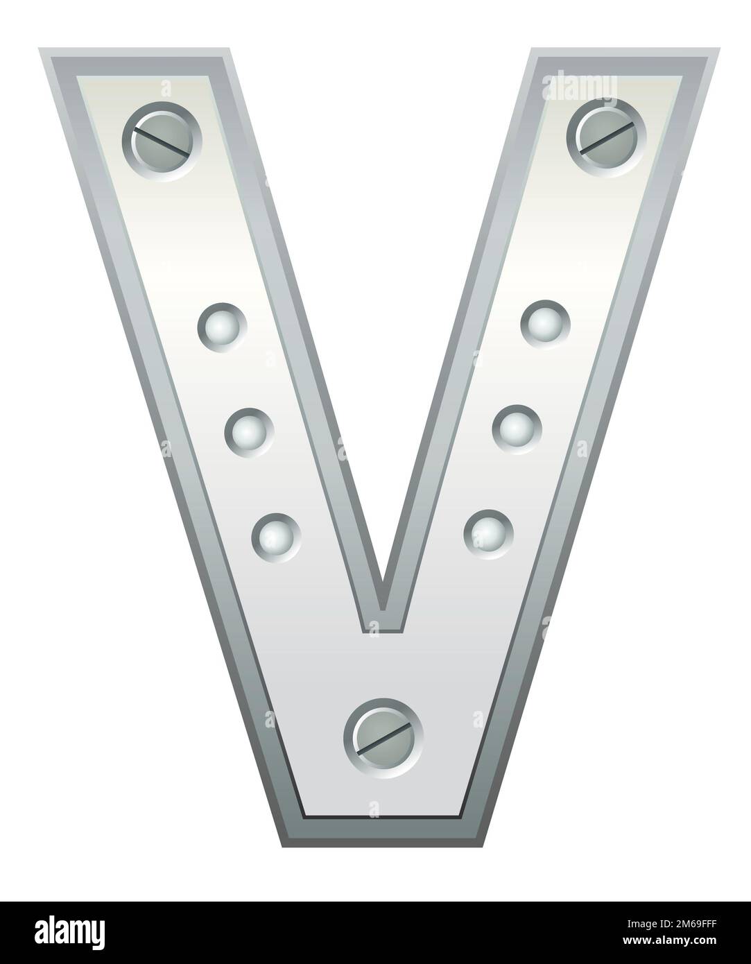 V fonts Cut Out Stock Images & Pictures - Alamy