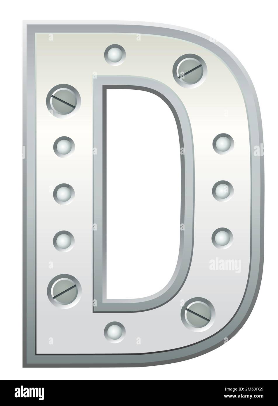 Alphabet letter d industrial hi-res stock photography and images - Alamy