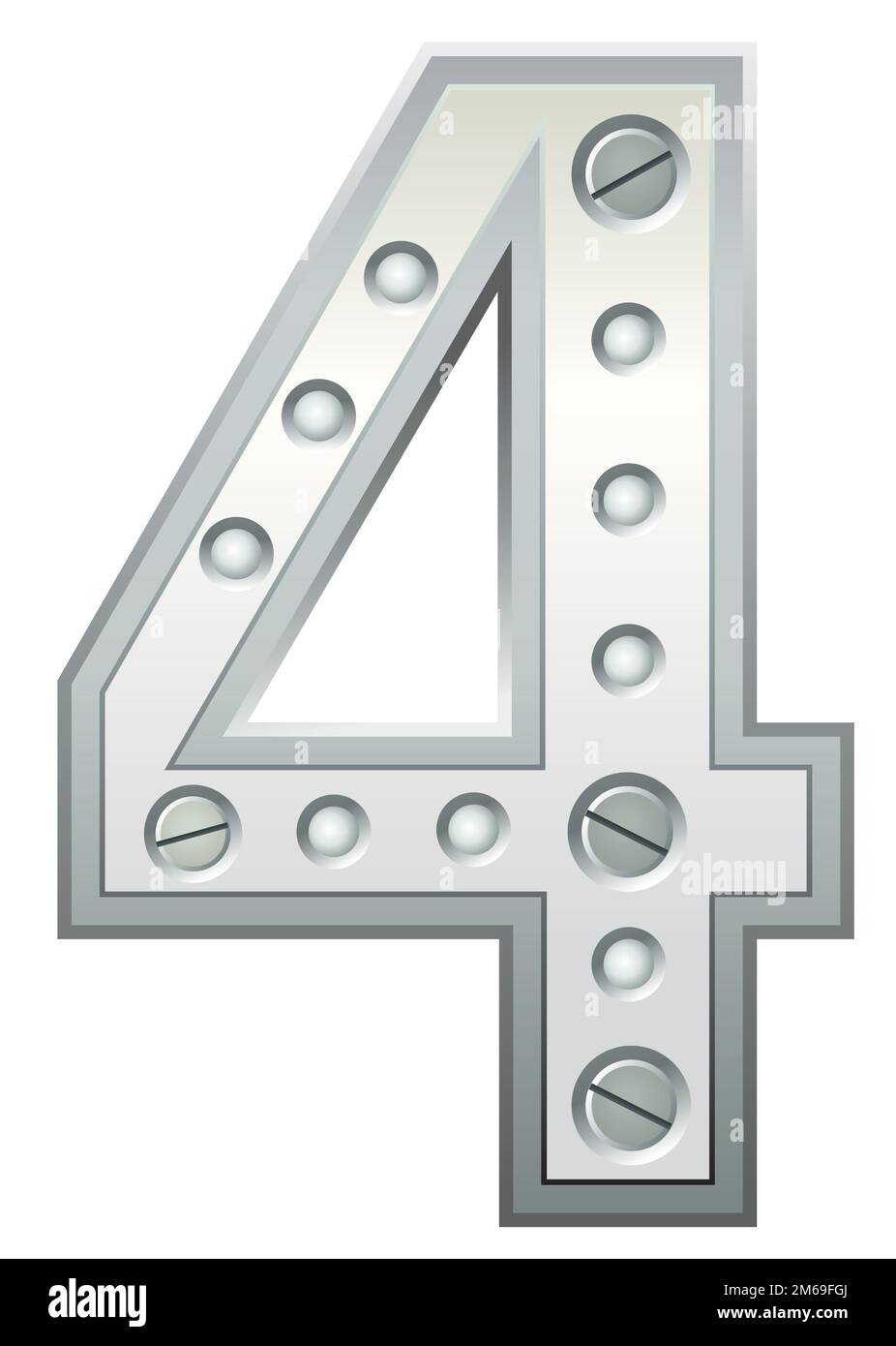 Letter 4 hi-res stock photography and images - Alamy