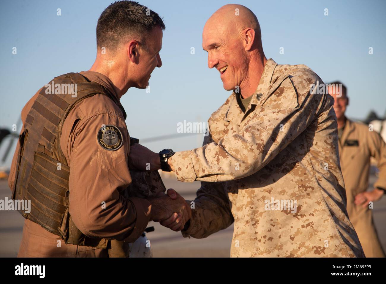 U.S. Marine Corps Lt. Col. Andrew Rundle, executive officer, Marine ...