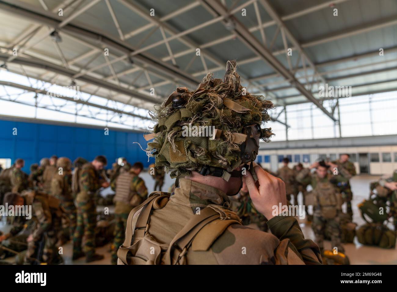 A French Paratrooper assigned to the 8th Marine Infantry Paratroopers ...