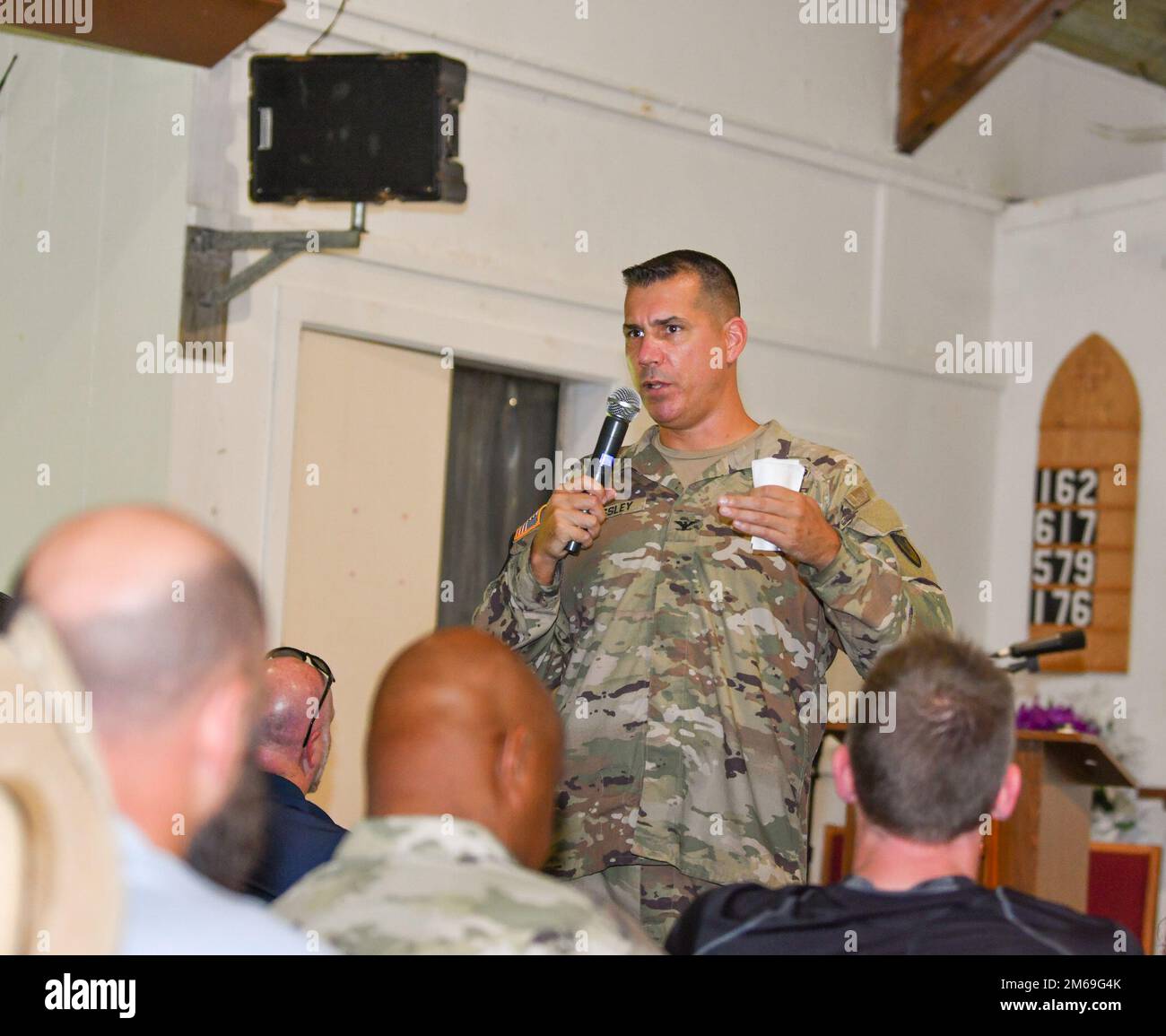 U.S. Army Garrison-Kwajalein Atoll Commander Col. Tom Pugsley shared ...