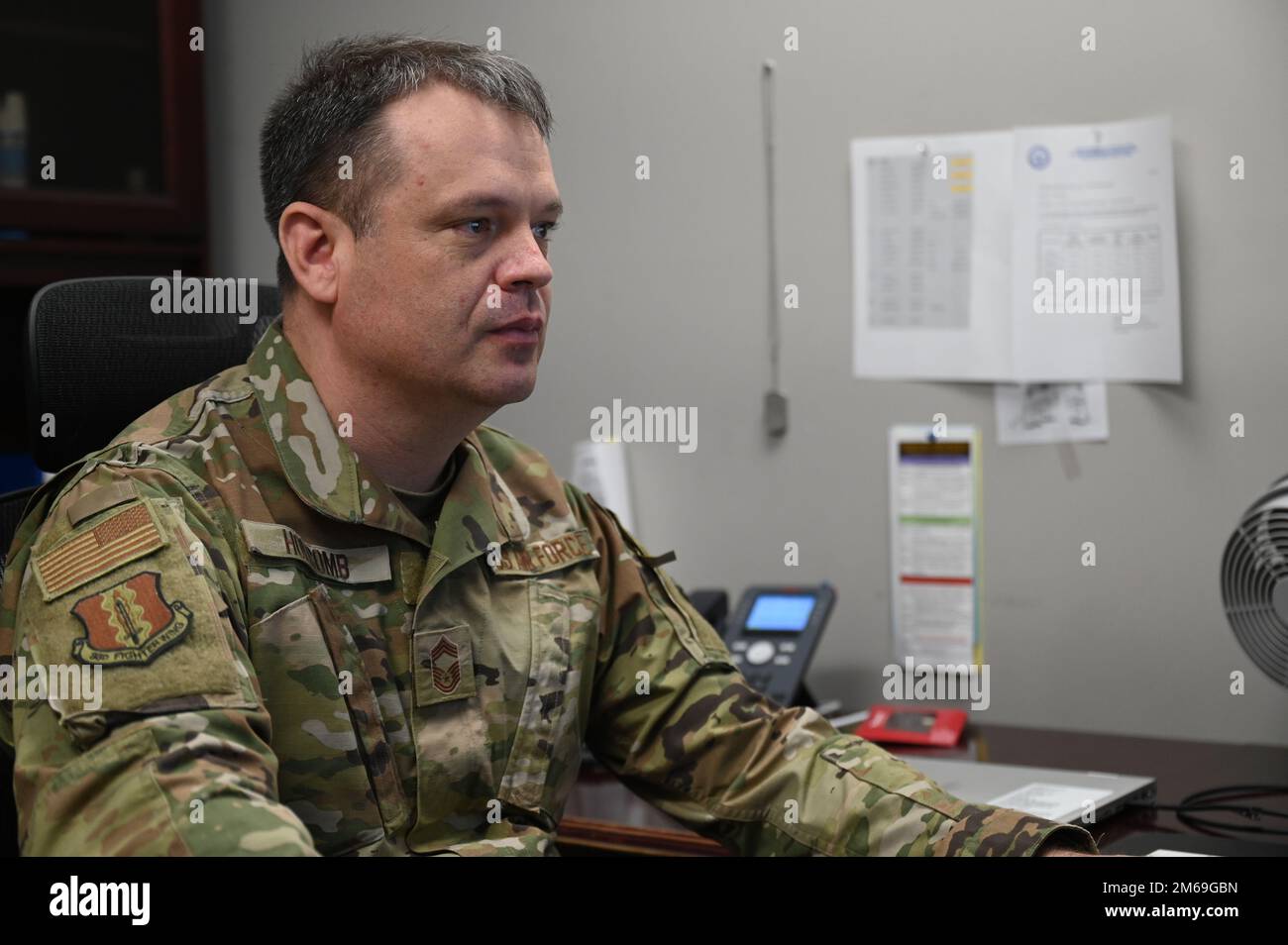 Chief Master Sgt. Jeremey Holcomb, 33rd Fighter Wing senior enlisted ...