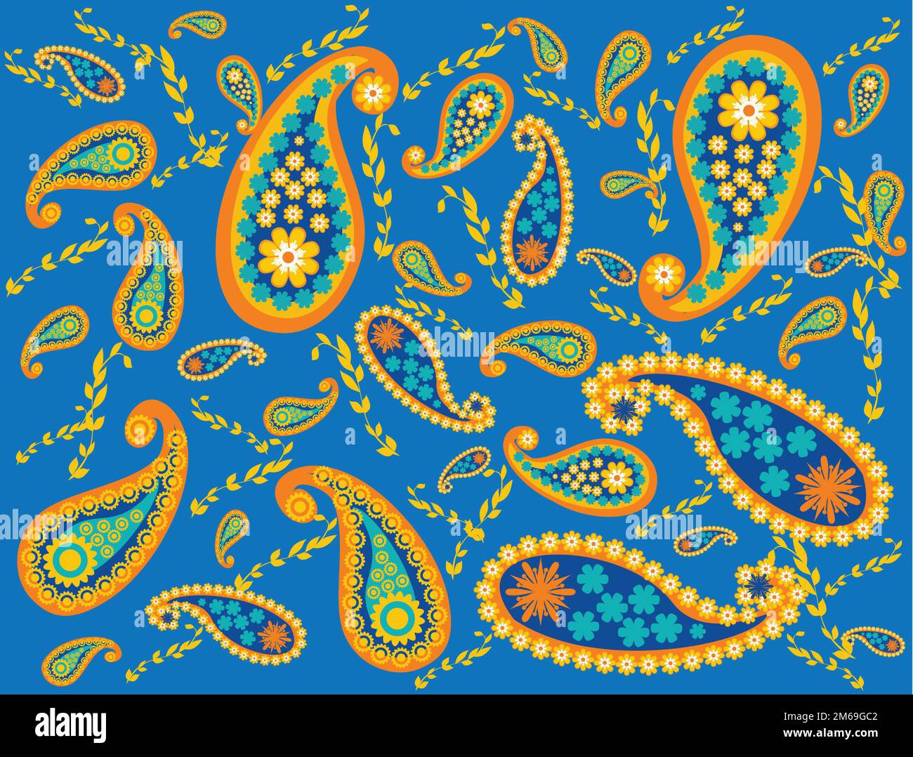 Paisley pattern vector hi-res stock photography and images - Alamy