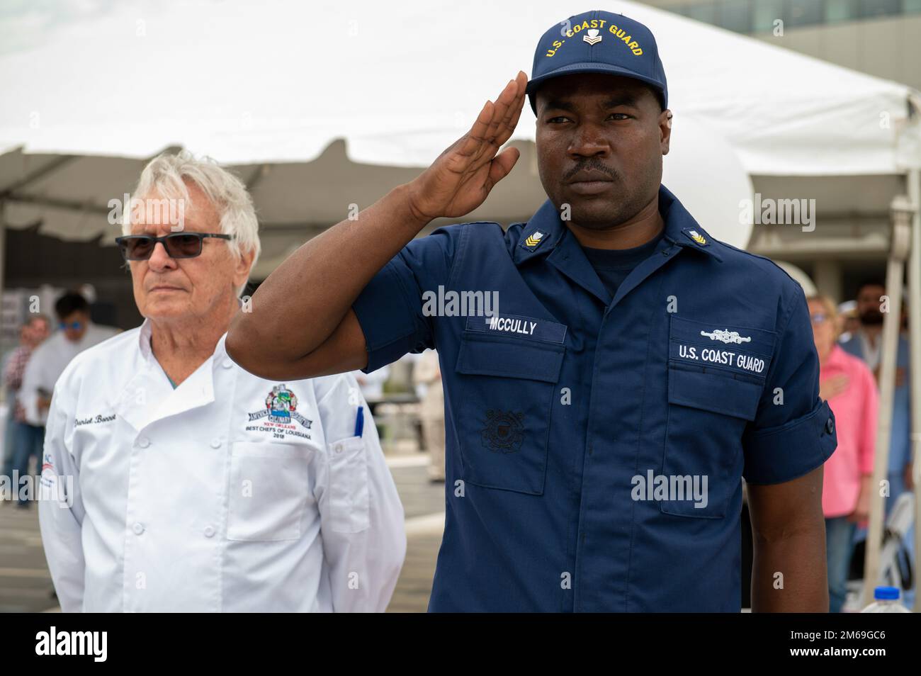 Petty Officer 1st Class Clyde McCully, a Coast Guard Cutter Daniel Tarr ...