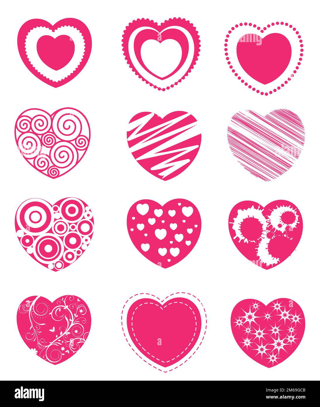 Love stencil red heart Cut Out Stock Images & Pictures - Alamy