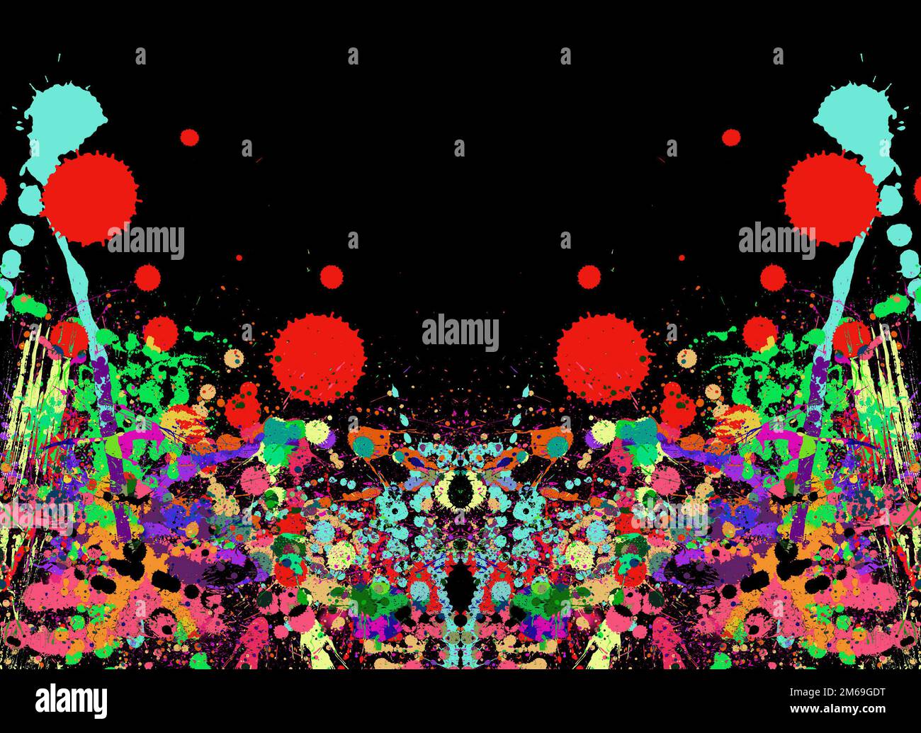 Colorful paint splashes background Stock Photo - Alamy