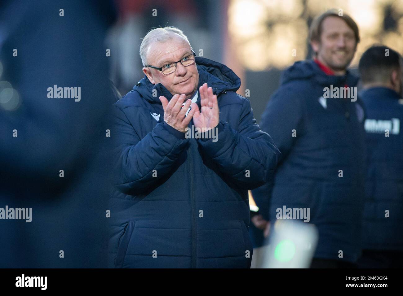 Steve Evans, whilst manager and first team coach at Stevenage FC on ...