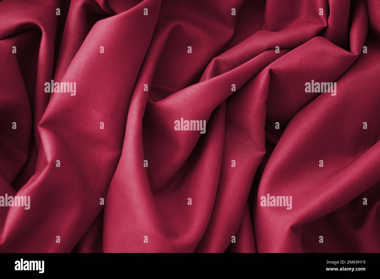 Fabric Viva Magenta color, seamless texture background, 3d illustration ...