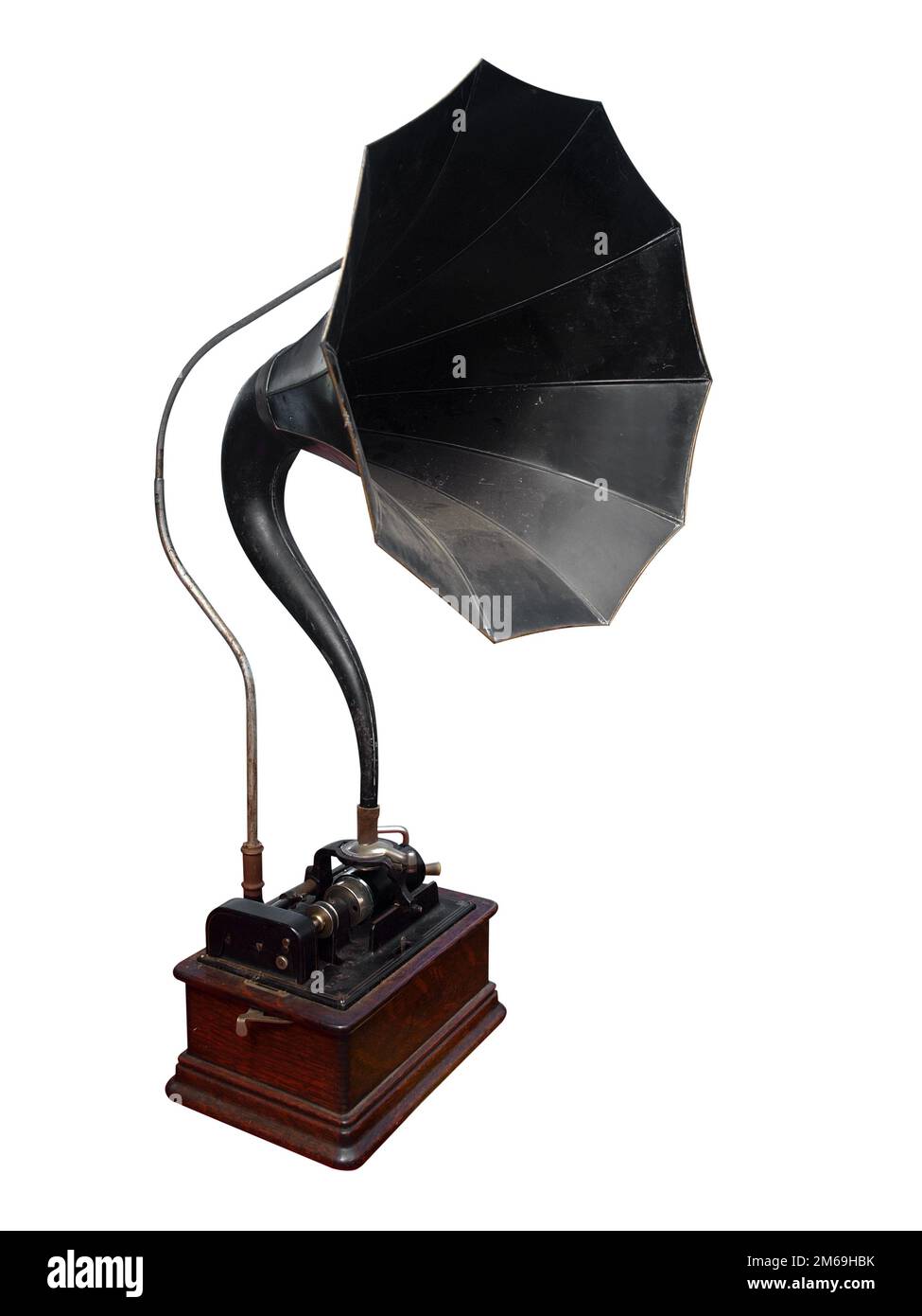Old antique gramophone phonograph Cut Out Stock Images & Pictures - Alamy