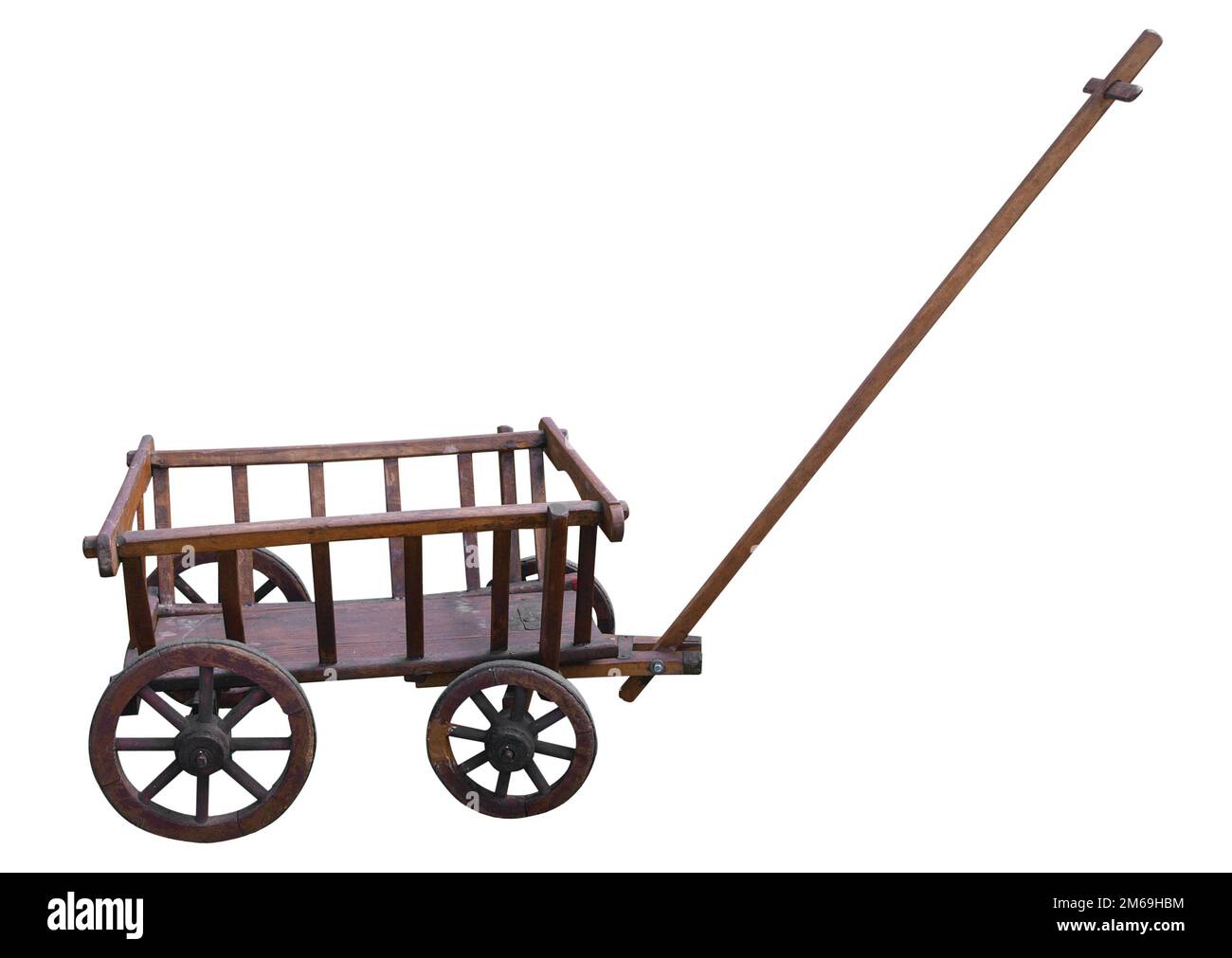 Antique Wooden Trolley Stock Photo - Alamy