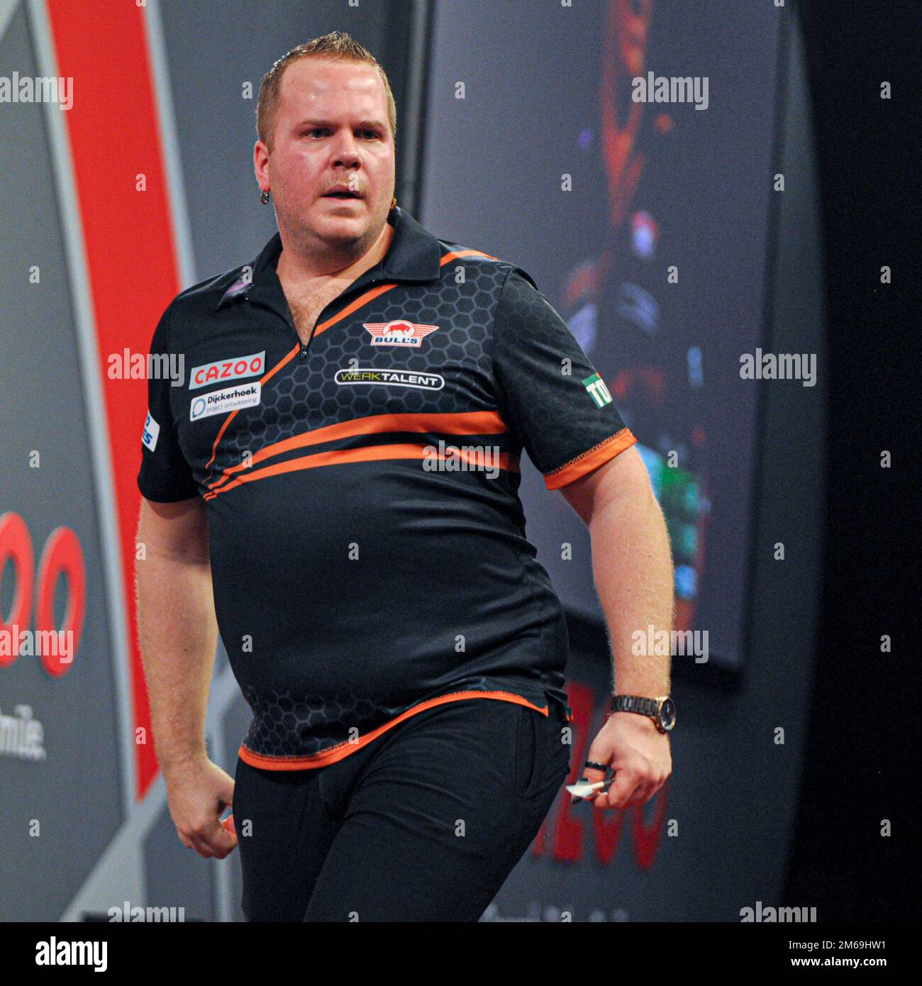 LONDON, UNITED KINGDOM - DECEMBER 22: Dirk van Duijvenbode of the Netherlands reacts during Day ...
