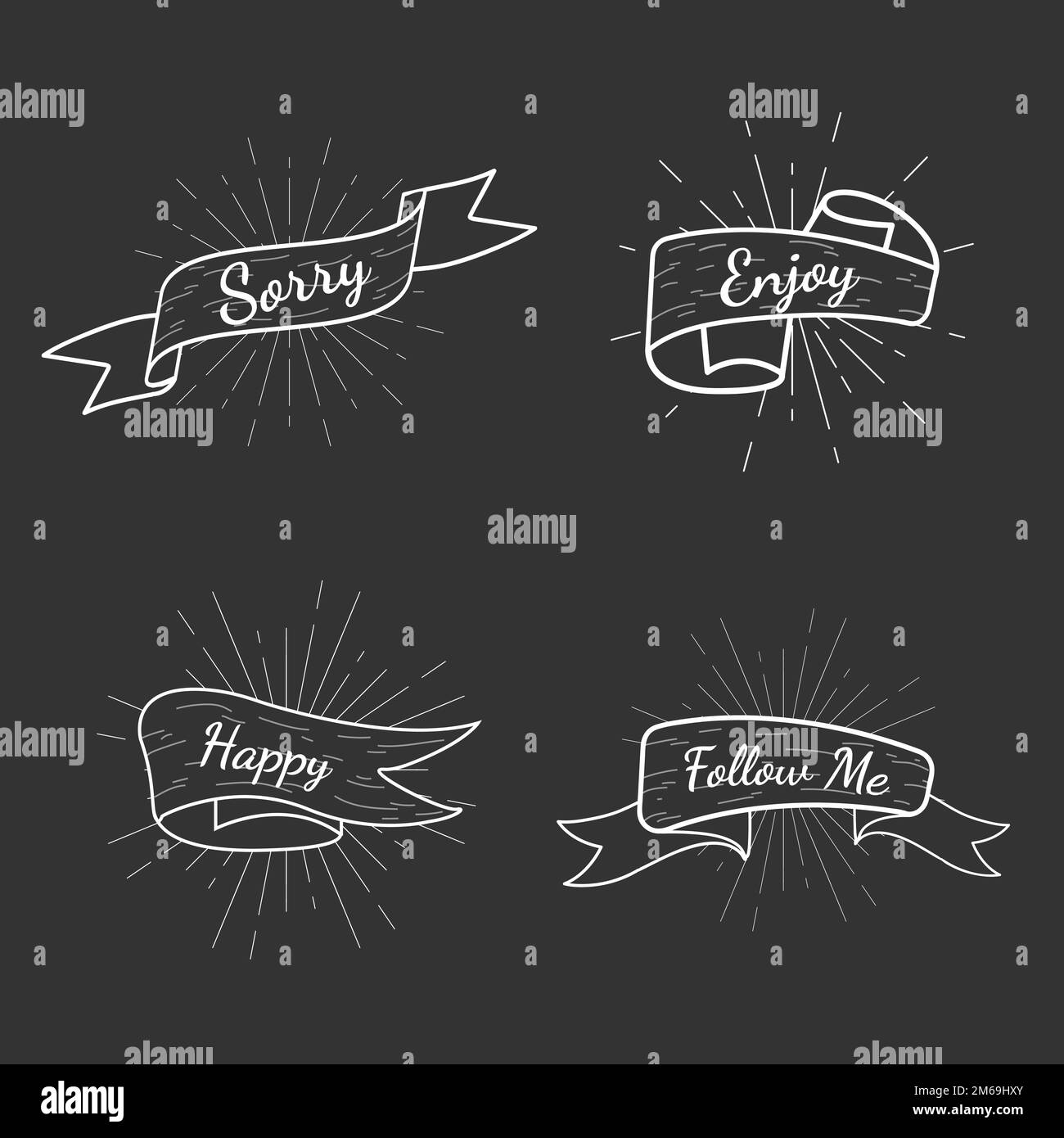 Banners with texts vector set Stock Vector Image & Art - Alamy